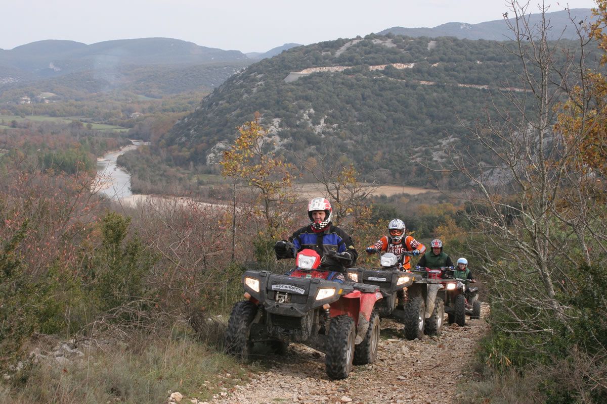 randonnee quad vallon pont d'arc